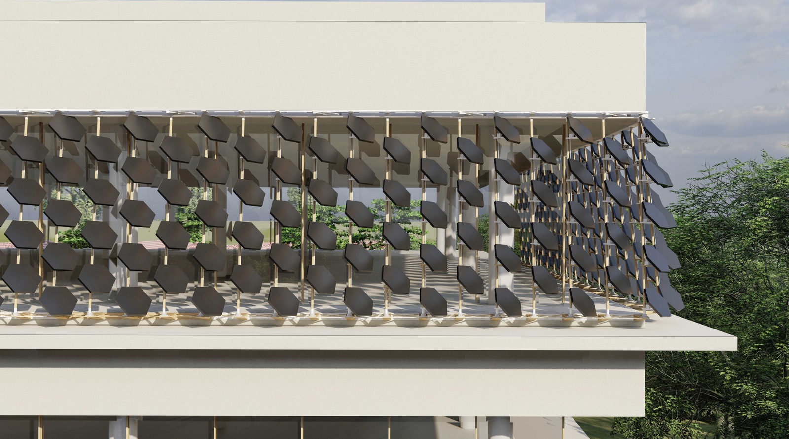Bucky Lab 2020: - A dual-axis tracking PV solar facade
