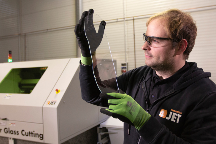 Glass cutting: - Laser cutting beyond the usual scope
